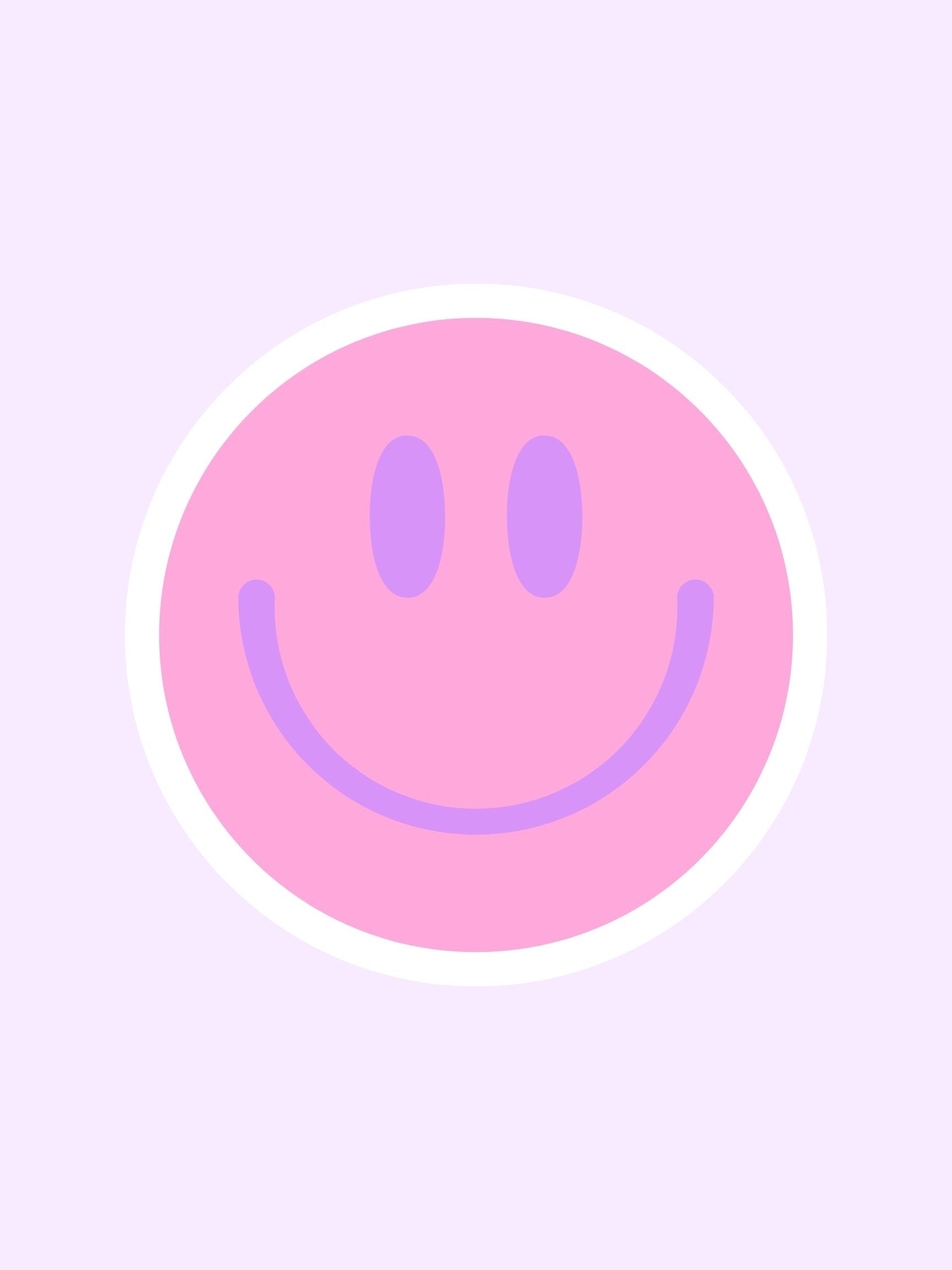 Smiley Face PDF - Pink - Etsy