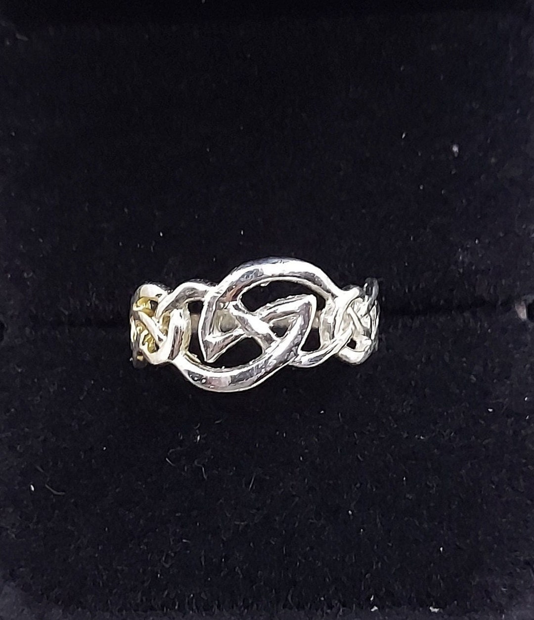 Vintage Sterling Silver 925 Ring, Sterling Silver Filigree Ring, Size 6 ...