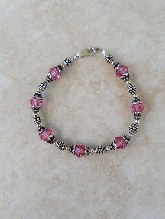 crystal silver bracelet - Gem