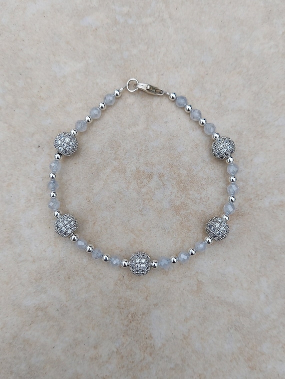 Silver & cubic zirconia - Gem