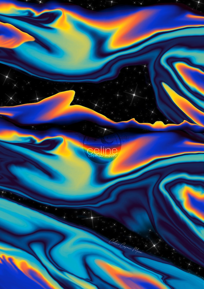 Multichrome Acrylic Space Art Print - Etsy