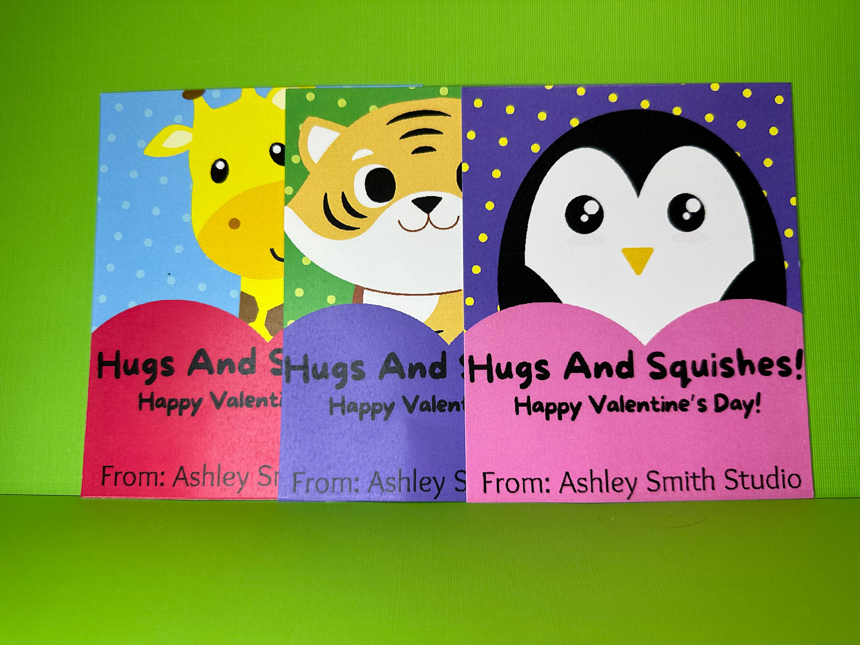 Animal Squish Valentine Card Digital Download Printable - Etsy