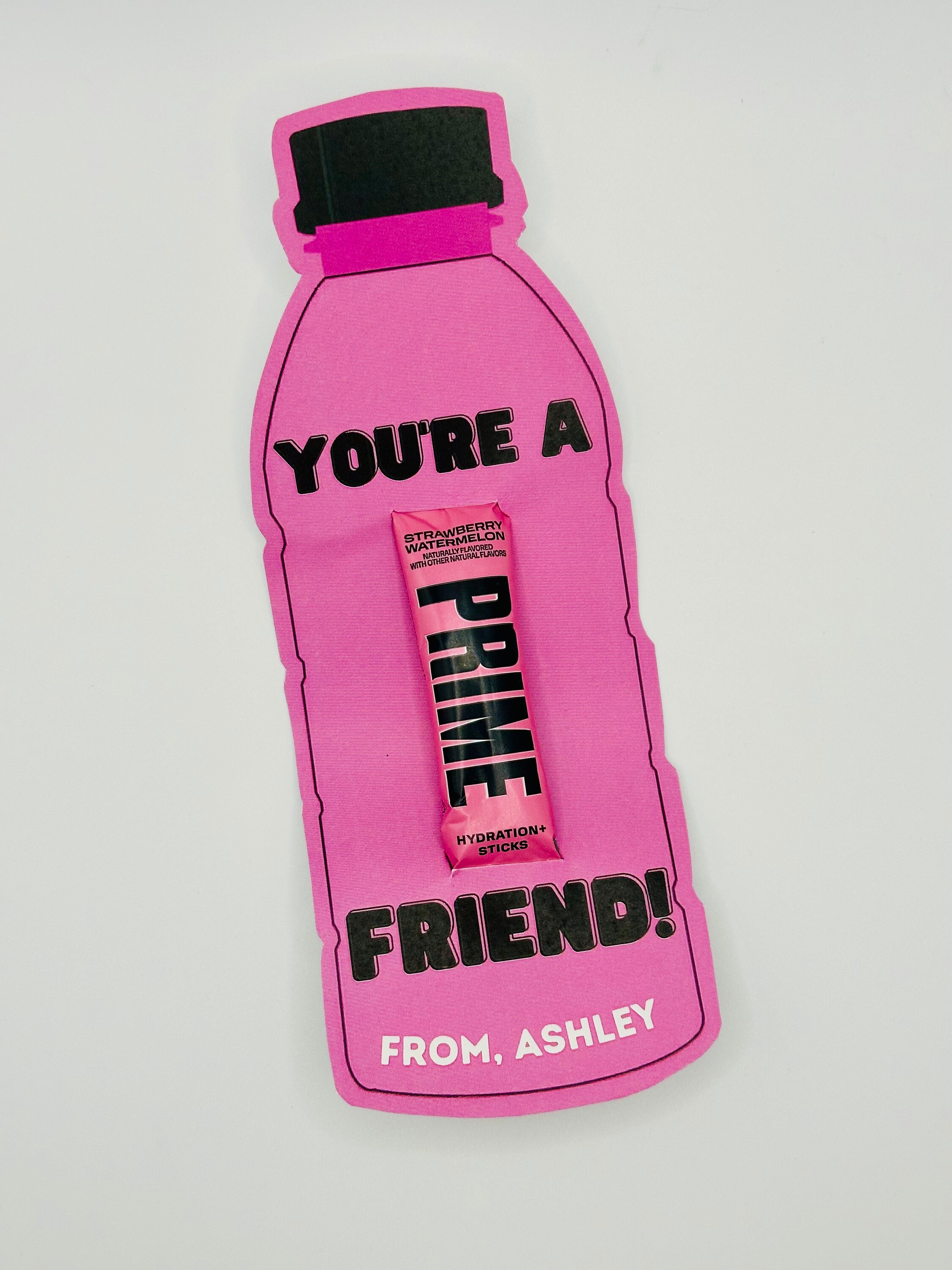 Prime Hydration Valentine Card Printed, Cut and Mailed - Etsy