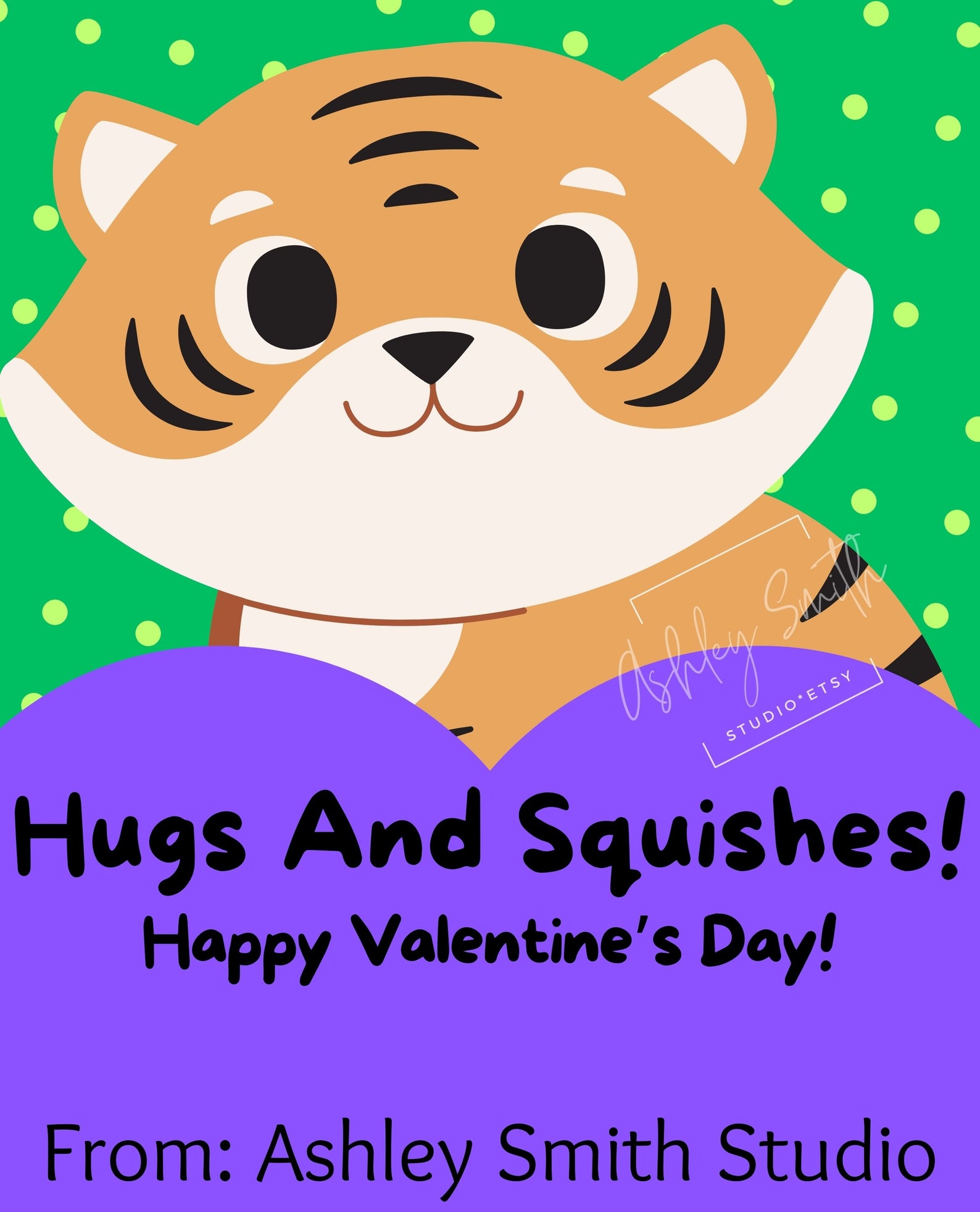 Animal Squish Valentine Card Digital Download Printable - Etsy