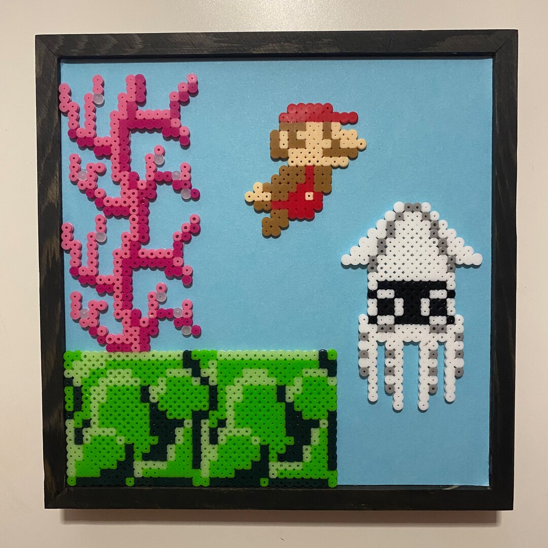 Mario Pixel Wall Art - Etsy