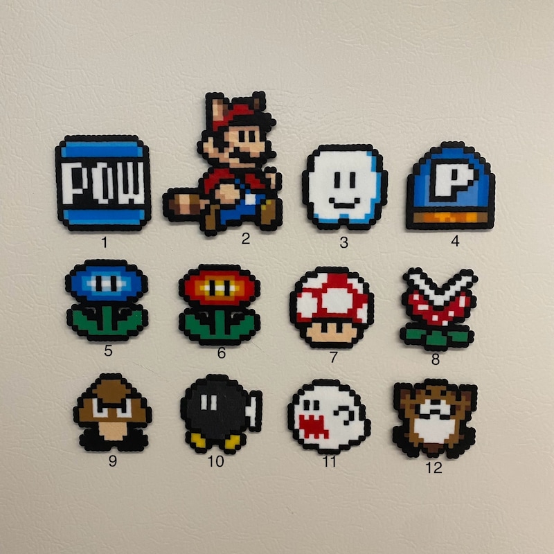 Super Mario Magnets - Etsy