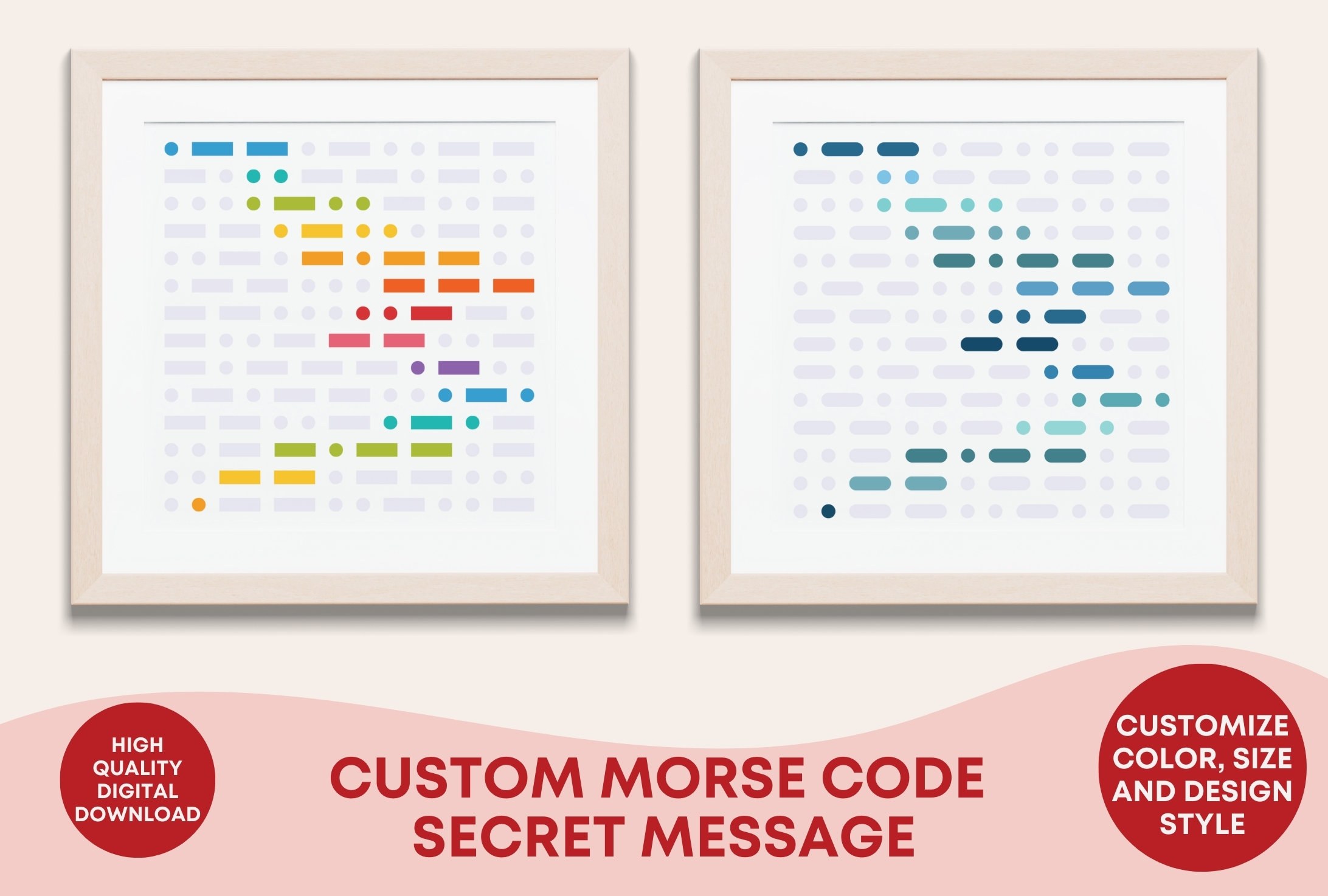 Personalized Morse Code Secret Messages: Customizable Digital Design for Unique Gifting ...