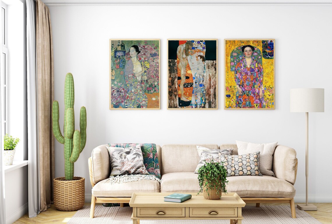 Set of 100 Gustav Klimt Digital Prints Instant Download Art Nouveau ...