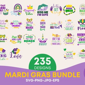 Mardi Gras 235 SVG Bundle, Mardi Gras Clipart, Mardi Gras Carnival Svg ...