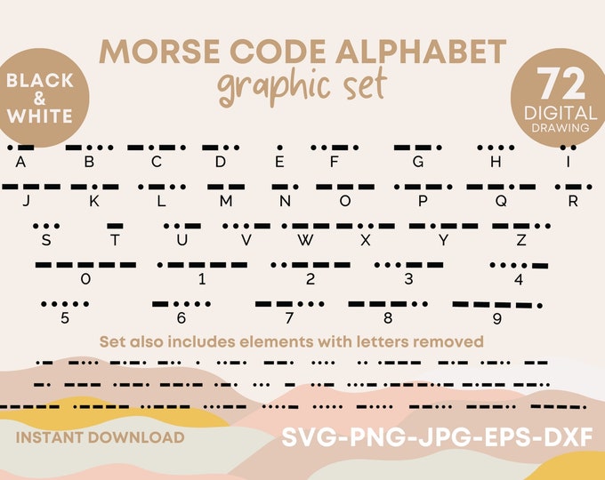 Morse Code Svg, Morse Code Clipart, Morse Code Png, Morse Code Dxf Logo ...