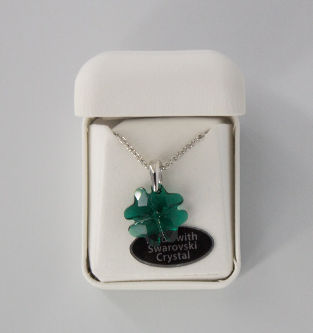 Swarovski Shamrock Pendant - Etsy