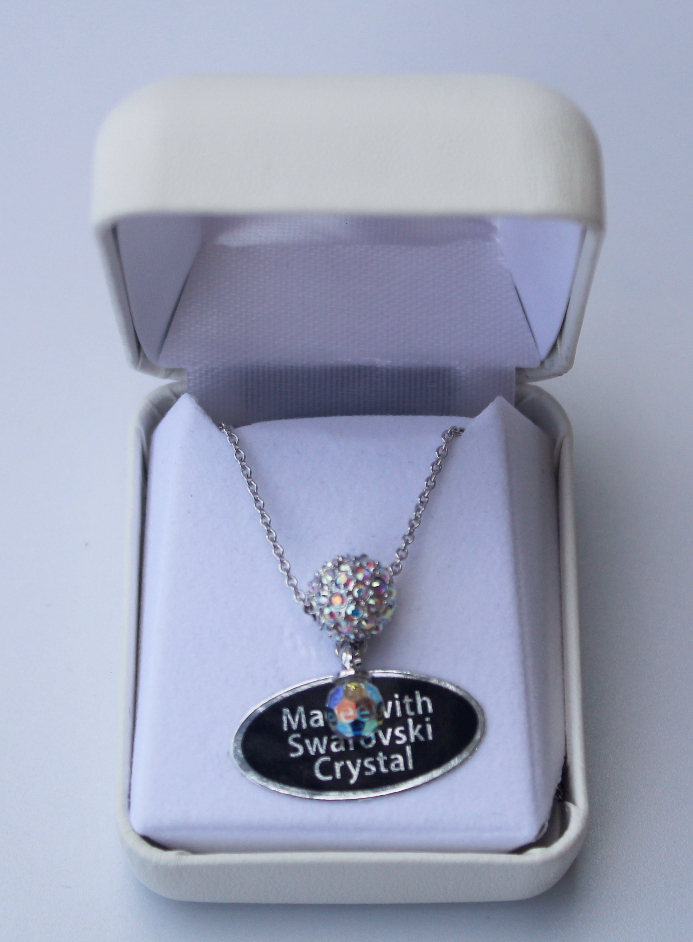 Swarovski Crystal Ball Necklace Pendant Etsy