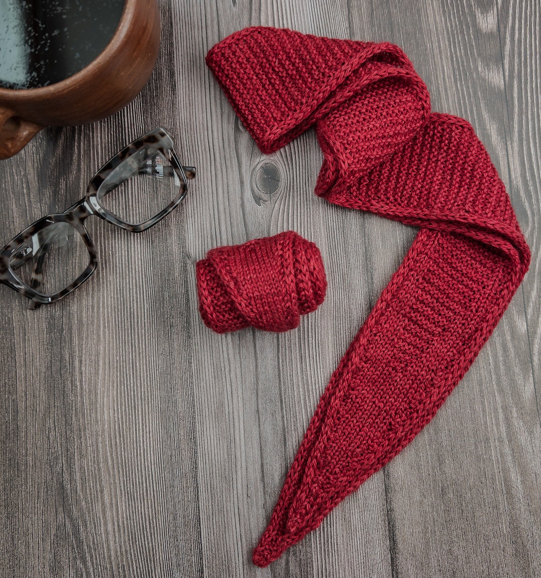 Skinny Scarf Knitting Pattern - Audrey - Etsy