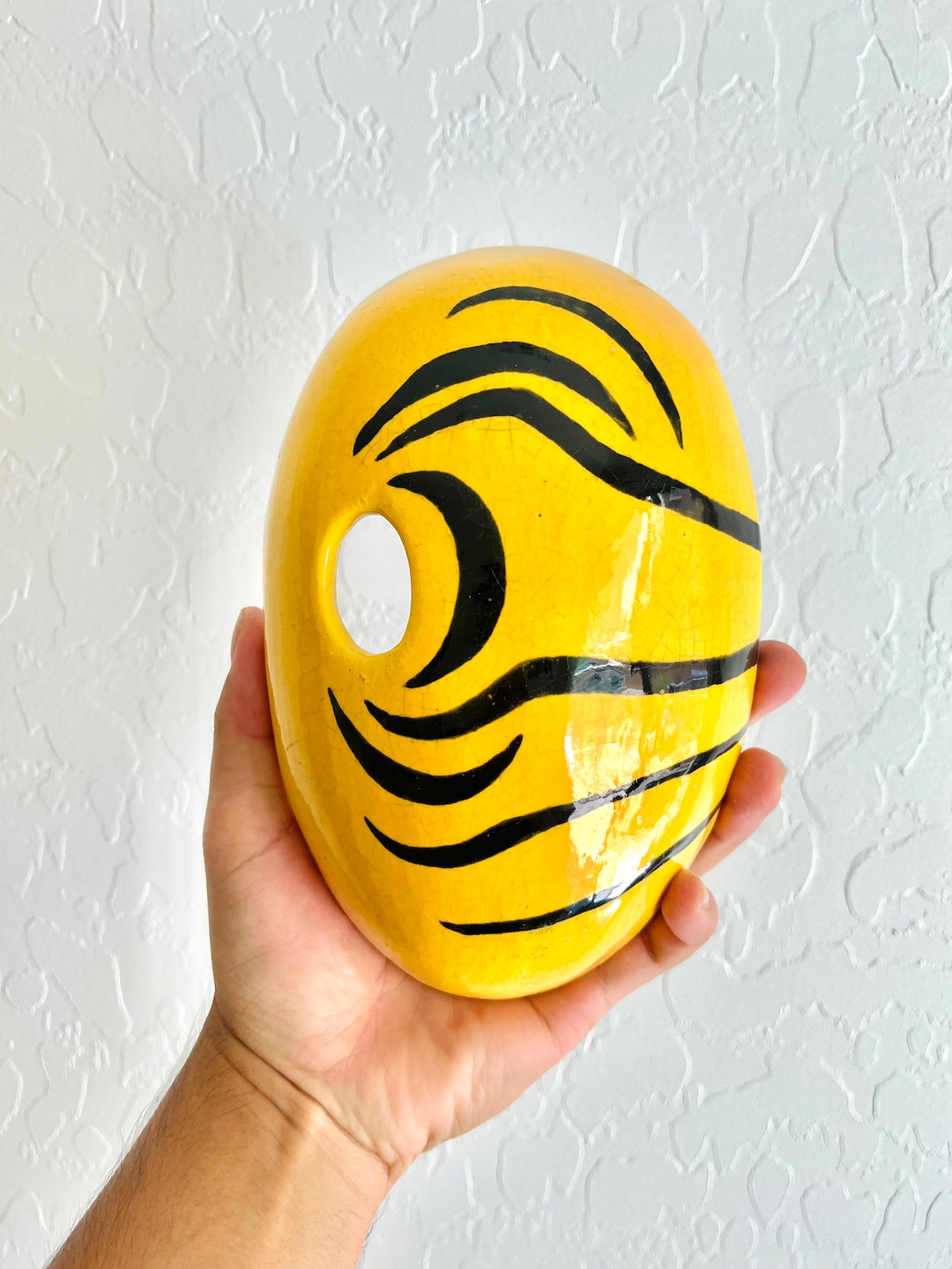Yellow Mask Obito Uchiha Ceramic Clay Handmade Mask - Etsy