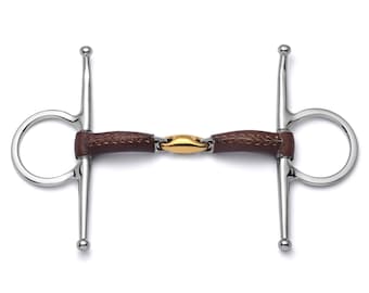 Full Cheek Blue Sweet Iron Fulmer Ported Horse Bit Snaffle 4.5inches ...