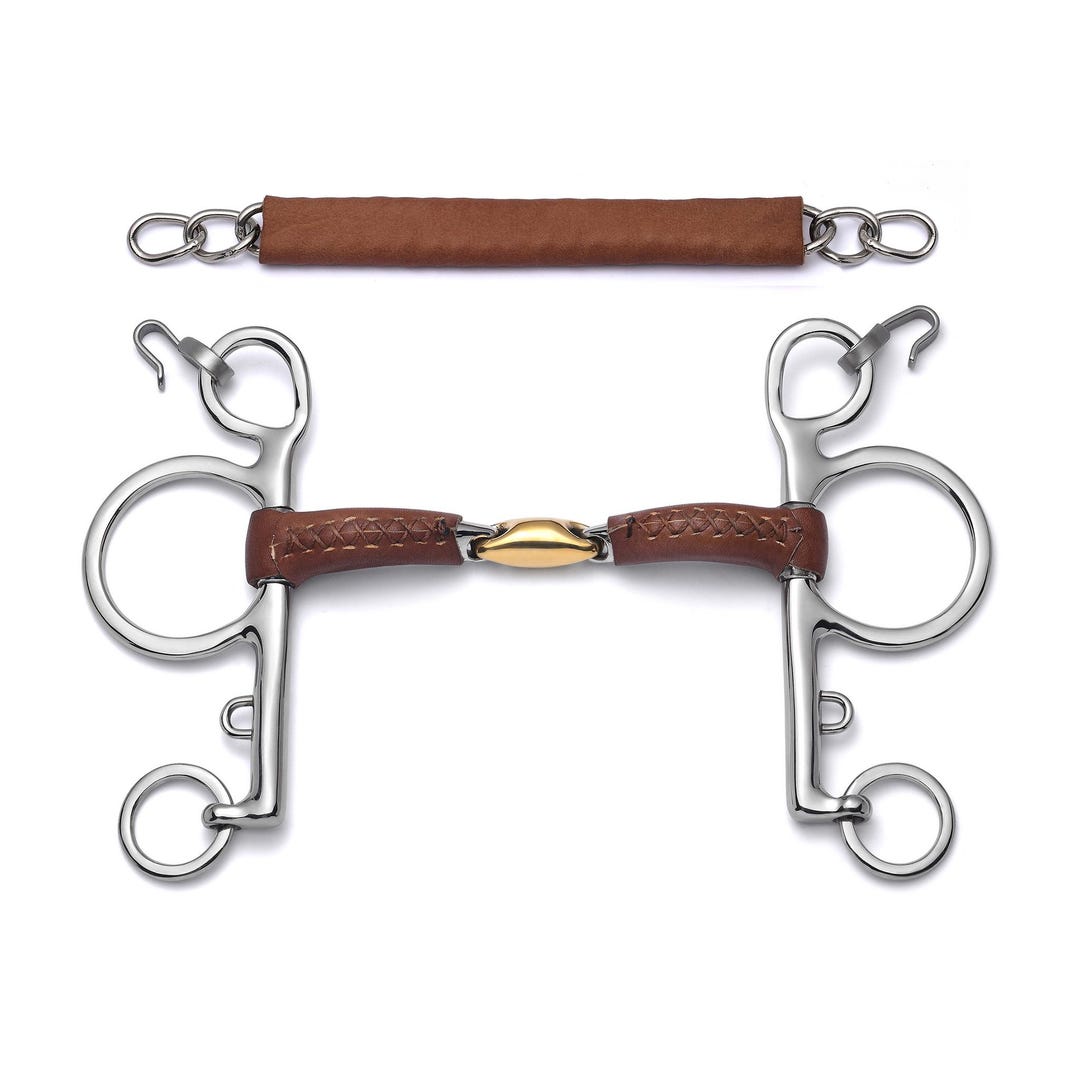 Cavalon Pelham Lozenge Leather Covered Curb Horse Bit - Etsy