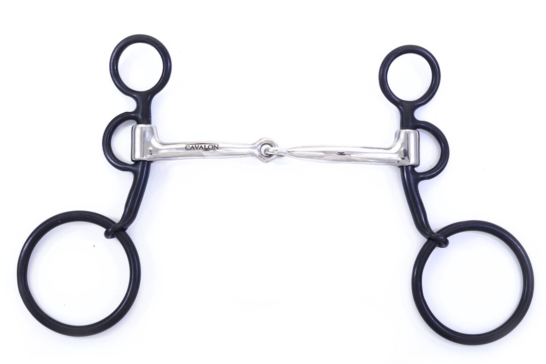 Cavalon 5" Western Cowhand Single Jointed Curb Horse Bit With Copper ...