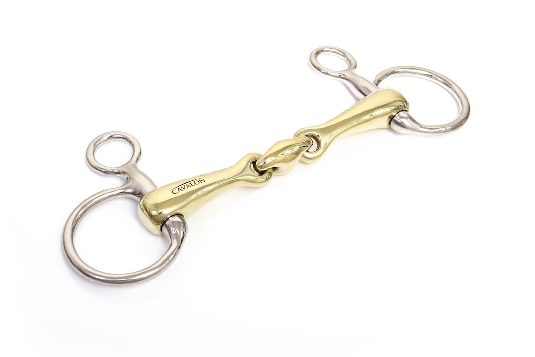 Cavalon Baucher German Brass Copper Double Jointed Snaffle Horse Bit - Etsy