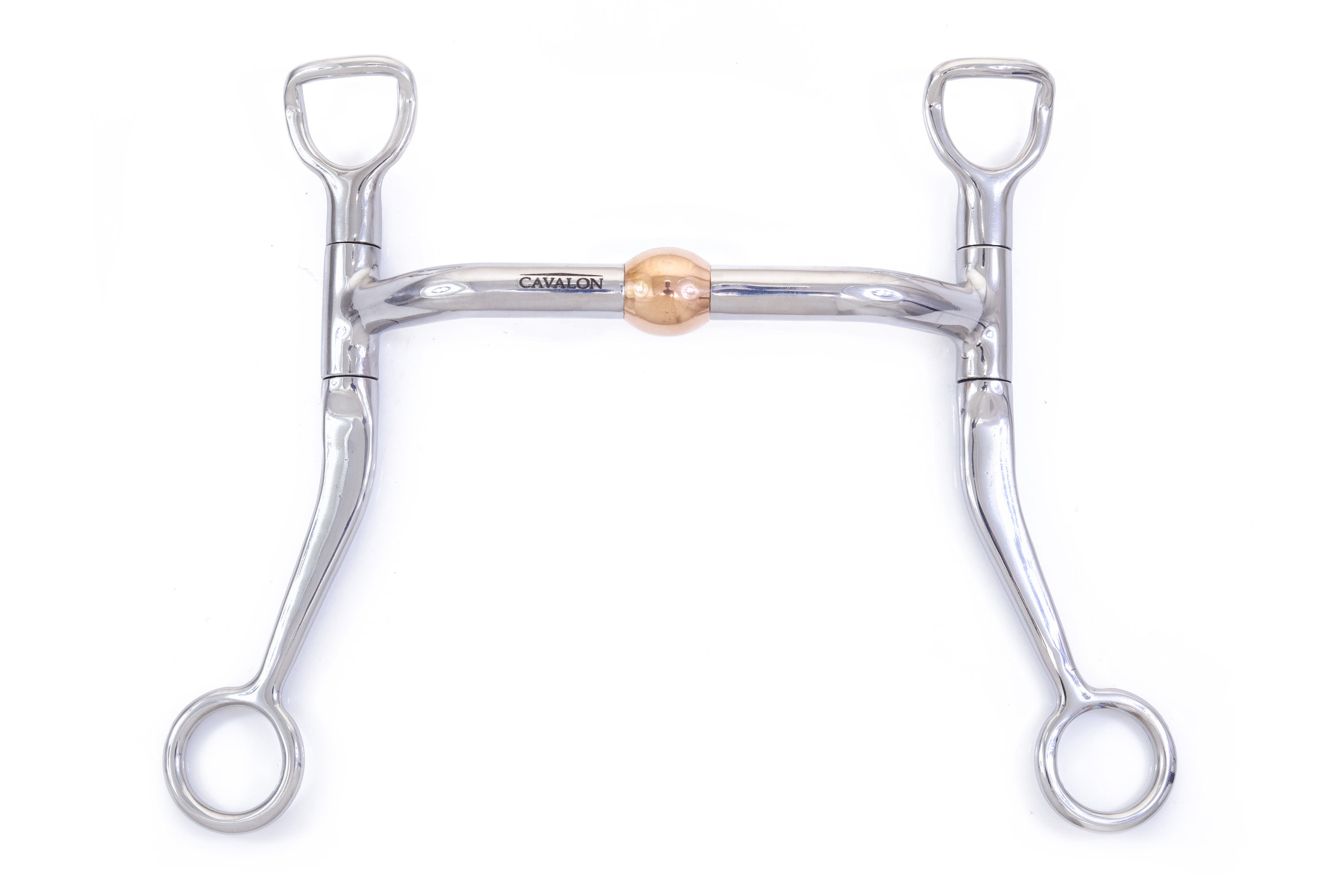 Cavalon Low Port Loose Shank Cavalon Western Silver Dotted S Shank Low ...