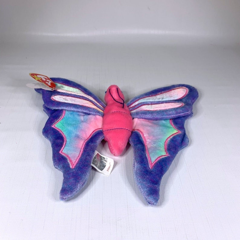 1999 Ty Beanie Baby Flitter Butterfly Plush Toy Pink Purple Mint Tag - Etsy