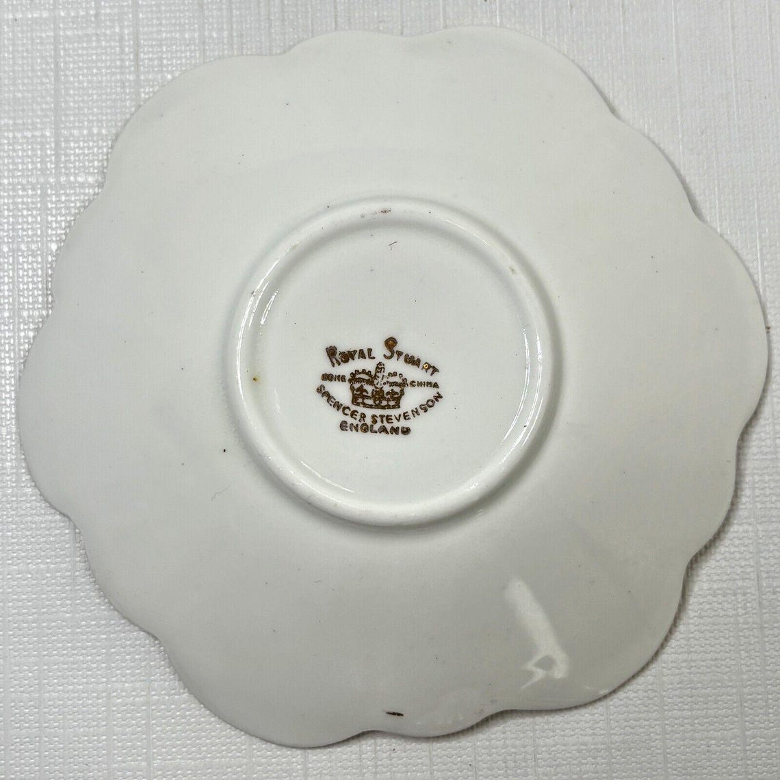 Royal Stuart Roses Teacup Saucer Spencer Stevenson Bone China Made ...