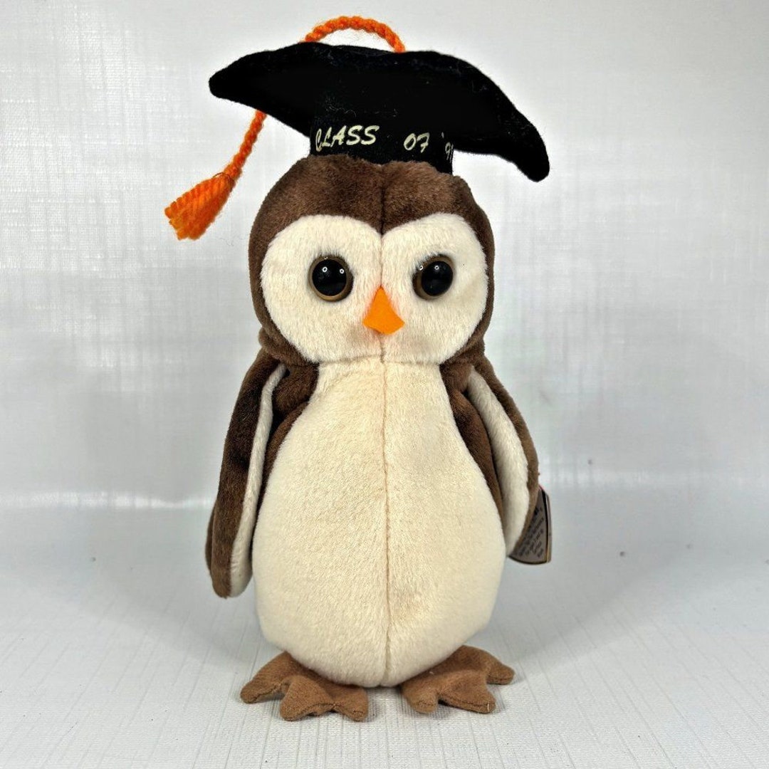 97 Ty Wise Owl Beanie Babies Class of 98 Excellent Condition Original ...