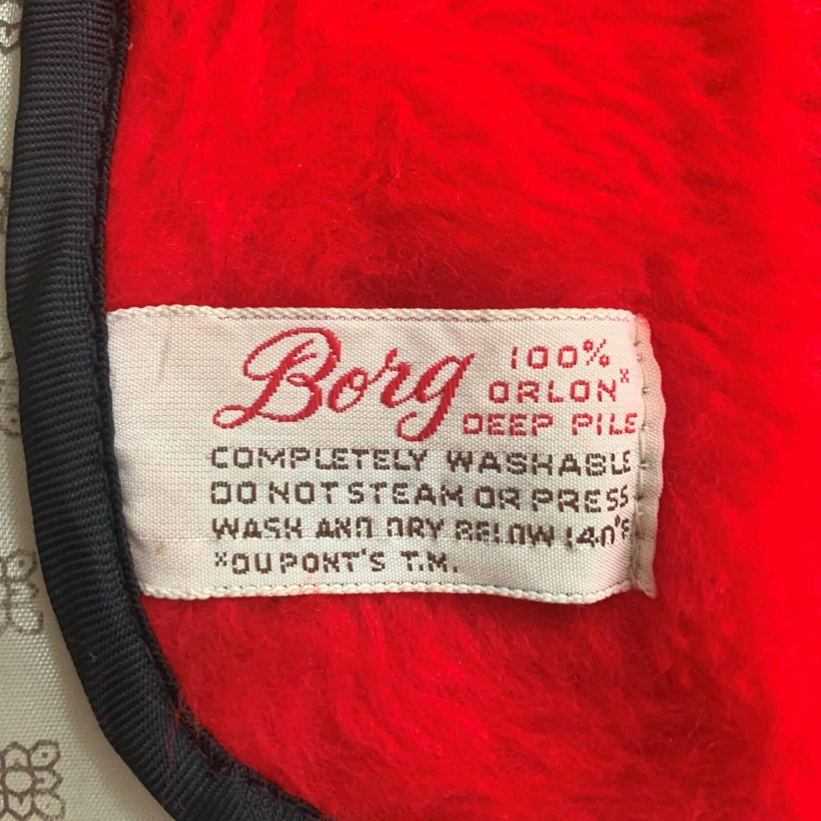 Vintage Trench Coat Red Borg Fleece Lined Mens Large Utility Outerwear ...