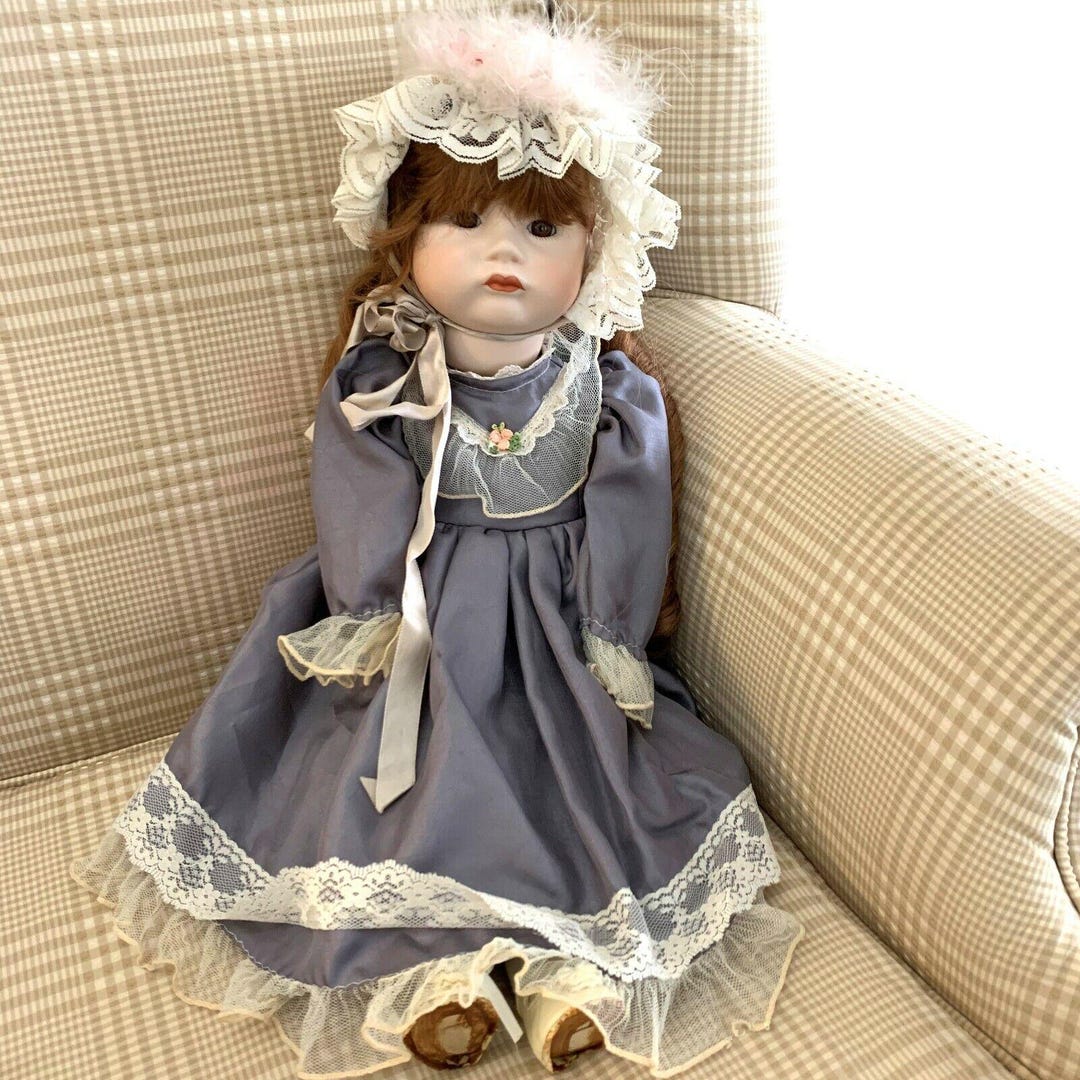 Paris Pouty Porcelain Handmade Doll Toddler Auburn Red Hair Vintage 20 ...