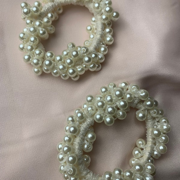 Pearl Scrunchie - Etsy