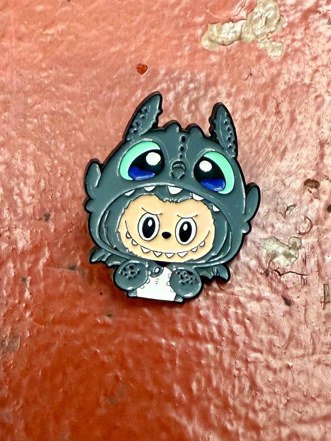 Labubu Dragon Costume Enamel Pin: Kawaii Toothless-inspired Lapel Pin ...