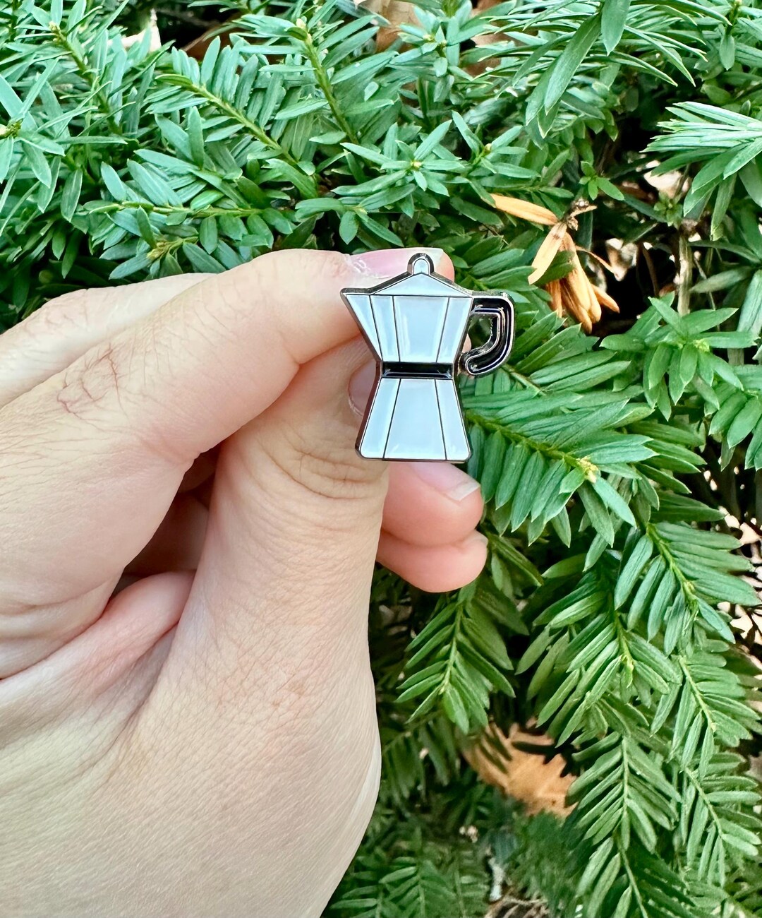 Greca Coffee Maker Enamel Pin | Perfect Gift for Baristas, Caffeine ...