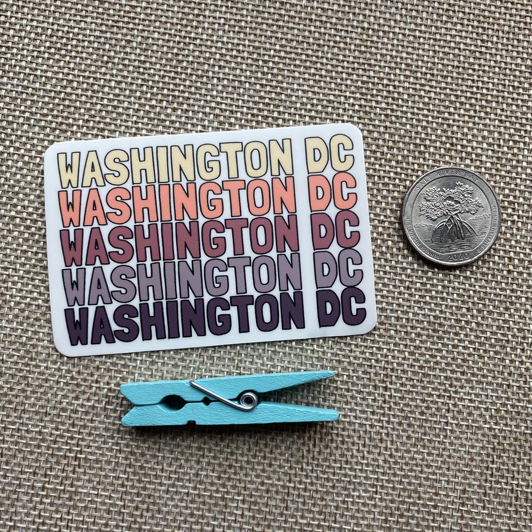 WASHINGTON DC STICKER Washington Dc Souvenir Travel - Etsy