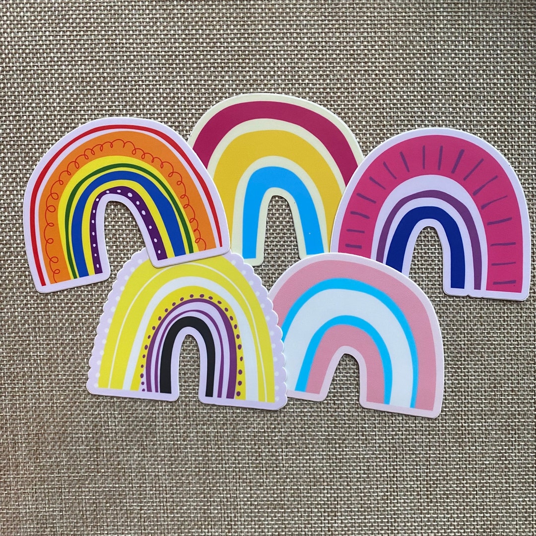 PRIDE RAINBOW STICKERS Pride Sticker Rainbow Lgbtqia - Etsy