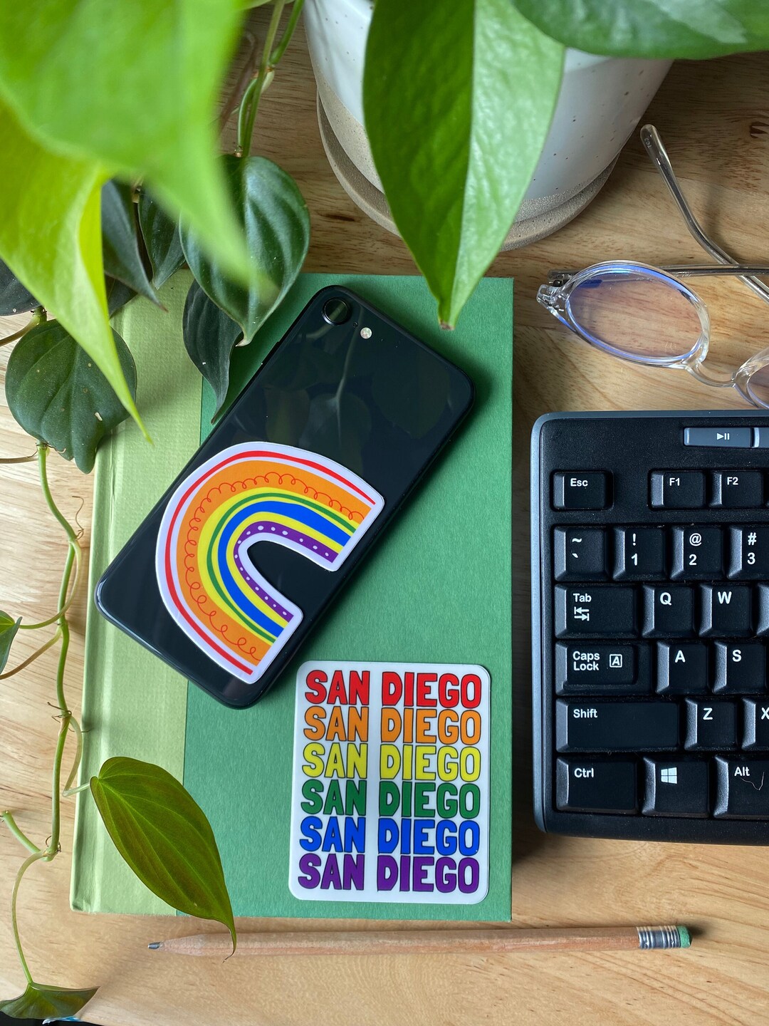 San Diego Sticker Pride San Diego Ca Rainbow California Sticker