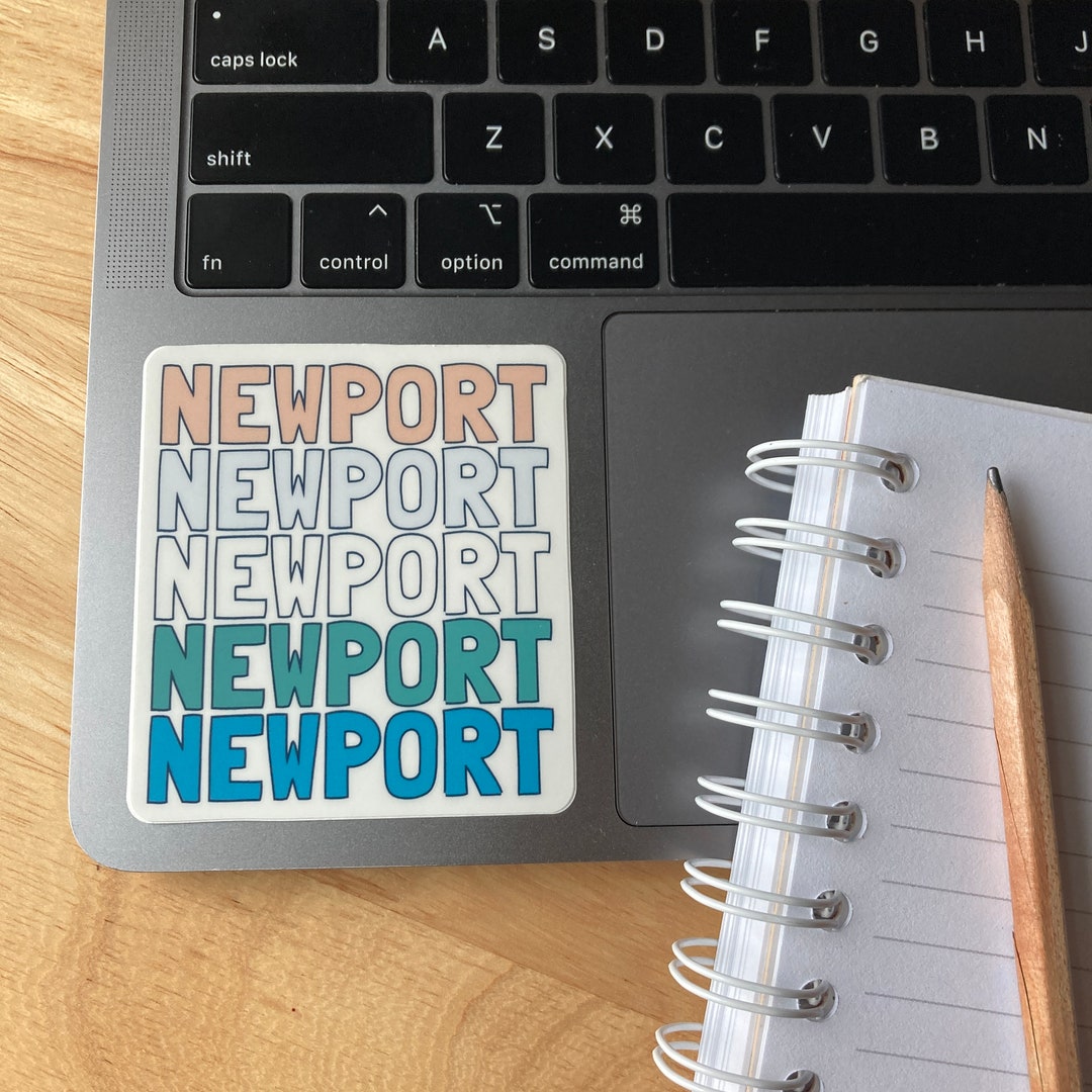 NEWPORT STICKER | Newport Souvenir, Newport Sticker, Beach Sticker ...