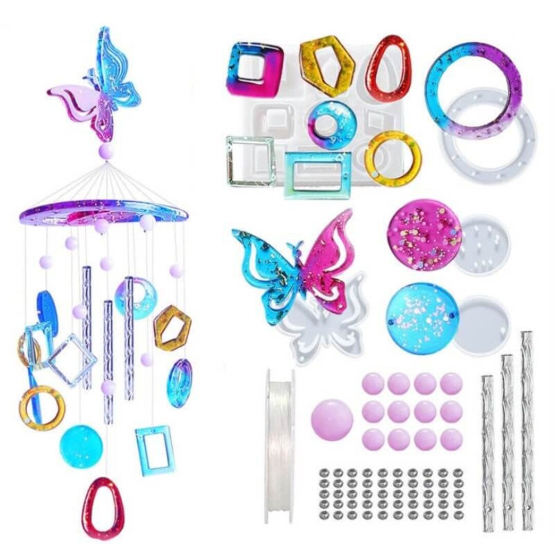 Wind Chimes Epoxy Resin Silicone Mold Hanging Ornament Casting DIY ...