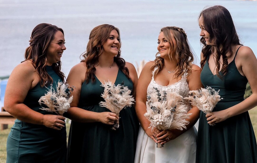 IVORY ENCHANTMENT: Neutrals/ White/ Ivory/ Pampas/ Wood Flowers/ Bunny ...