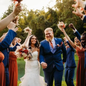 SPICED SEPTEMBER: Rustic Boho / Burnt Orange/ivory/ Wood Flowers ...