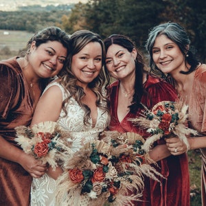 HIDDEN TAUPE: Rustic Boho/ Taupe/ Ivory/ Wood Flowers/ Pampas/ Babies ...