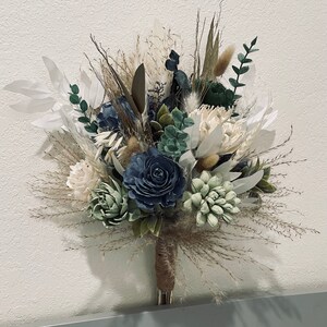 BOHO BEACHIN': Boho/rustic Dusty Sage Green/dusty Blue/ivory Sola Wood ...