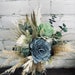 BOHO BEACHIN': Boho/ Rustic Dusty Sage Green/ Dusty Blue/ Ivory/ Wood ...