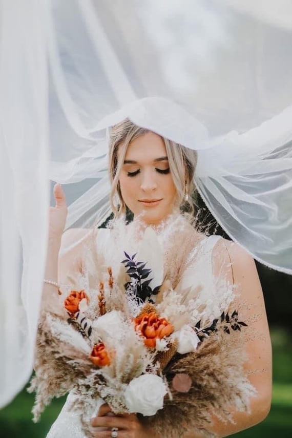 Fire And Ice Roses Wedding Bouquet