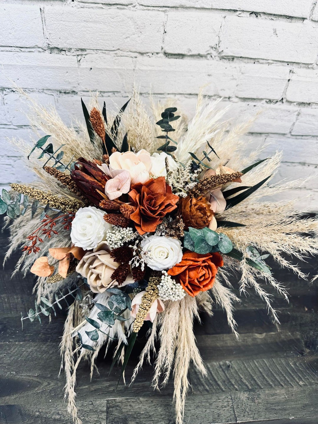 SPICED SUNSET: Rustic Boho / Blush/ Burnt Orange/ Ivory/ Rust/ Wood ...