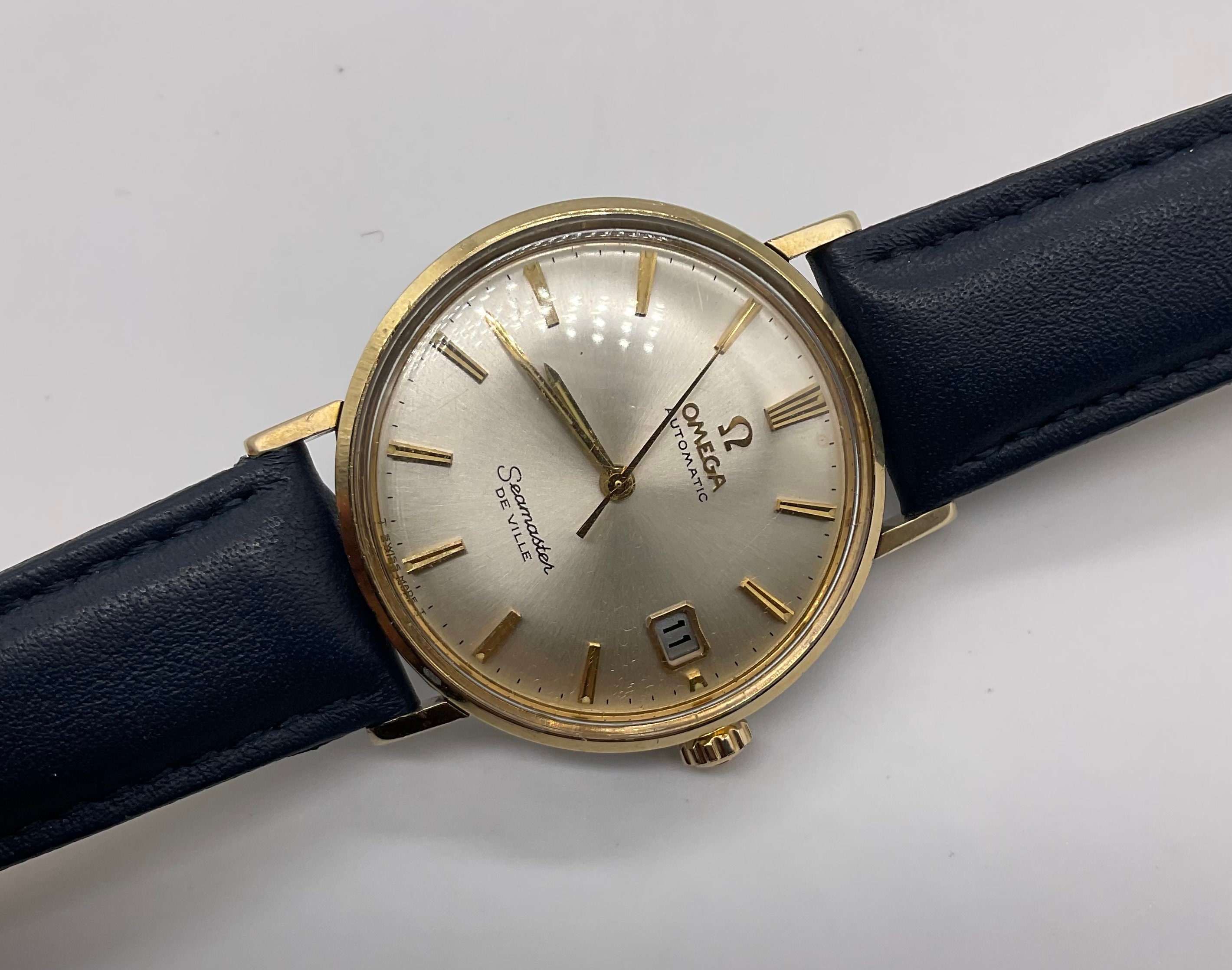 Vintage Omega Seamaster De Ville Automatic Two Tone 14k Yellow Gold ...