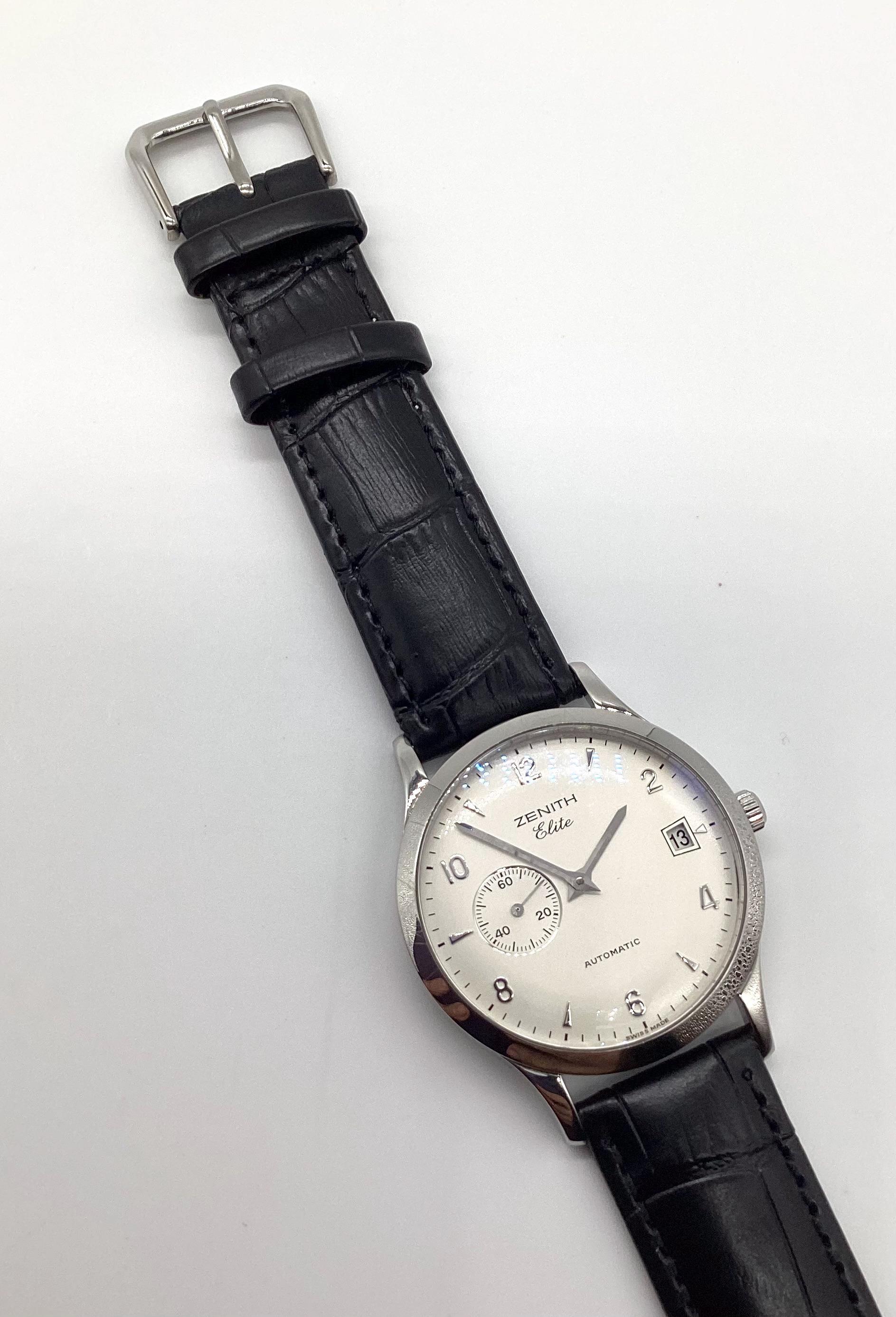 Zenith Elite 680 Automatic Stainless Steel Men’s Wrist Watch - Etsy