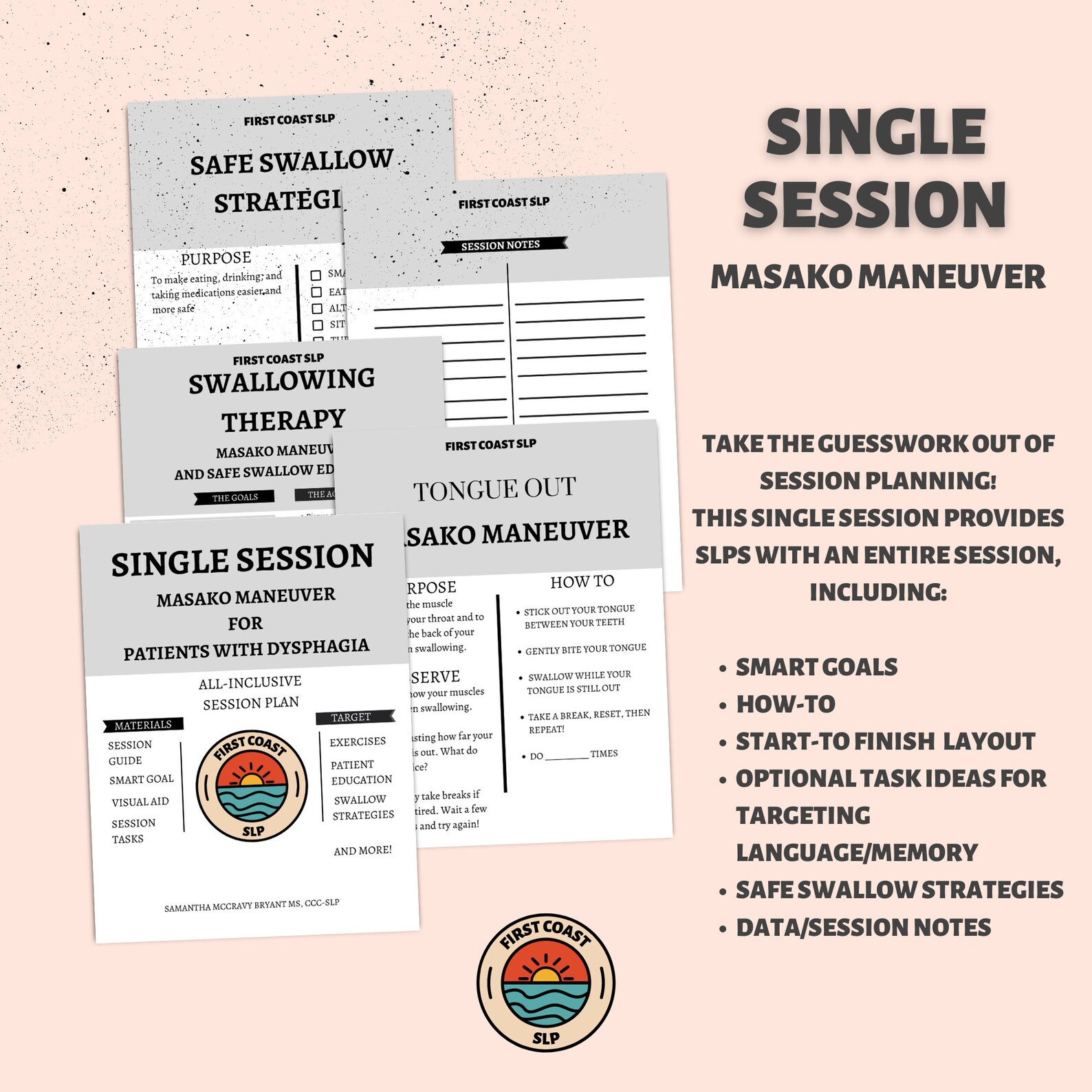 Single Session for Dysphagia: Masako Maneuver - Etsy