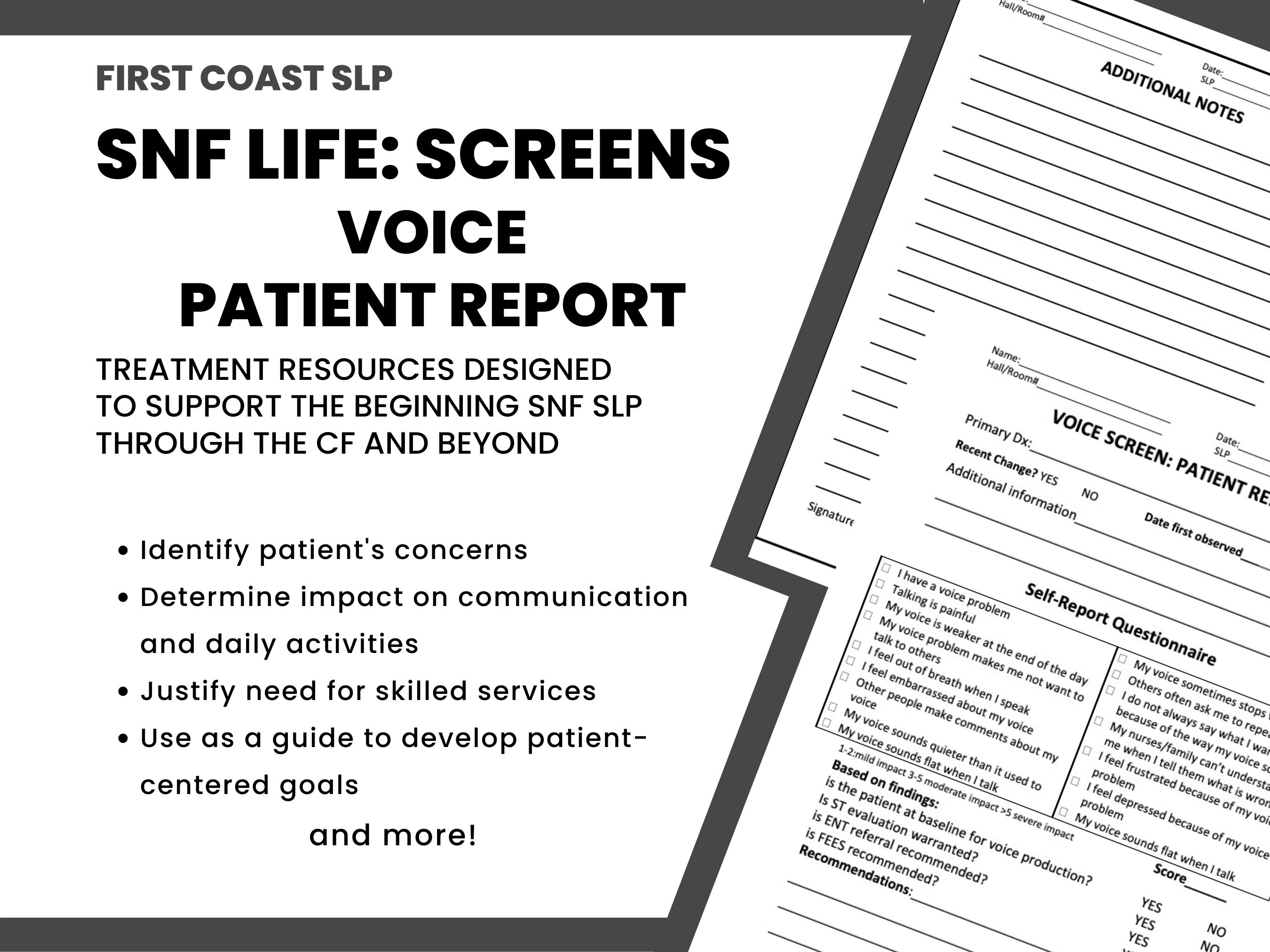 SNF SLP: Voice Questionnaire - Etsy