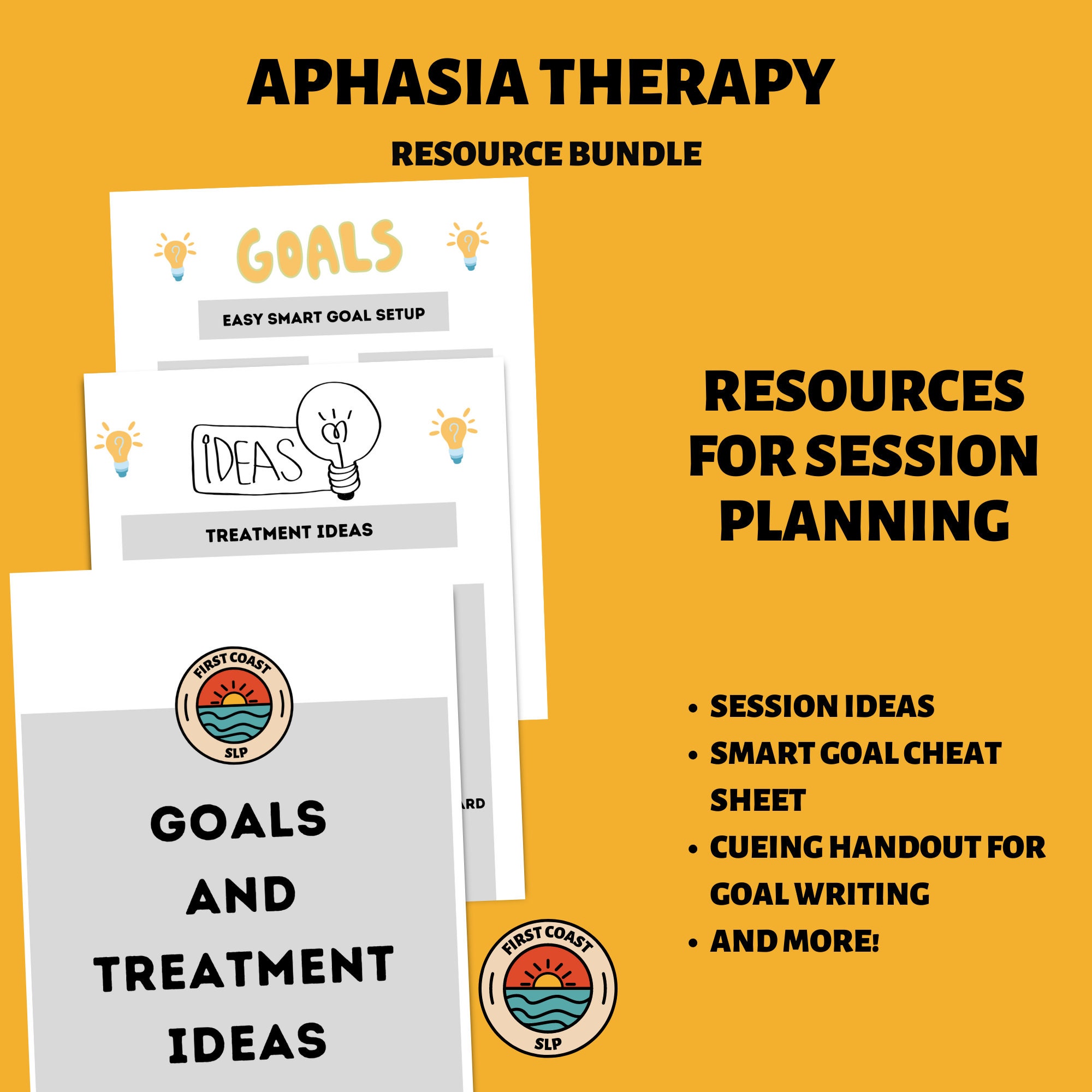 Aphasia Speech Therapy Treatment Resource Bundle for Speech-language ...