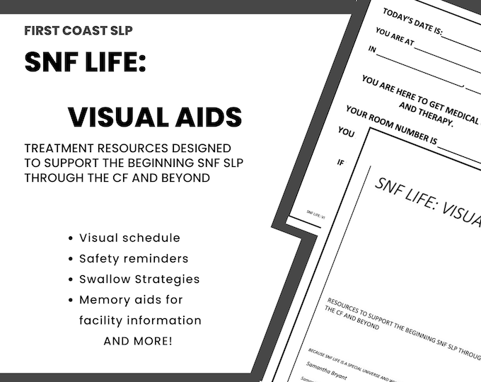 SNF SLP: Visual Aids - Etsy