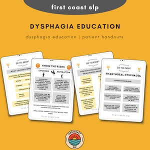SLP Resources for Dysphagia, Safe Swallow Strategies, and Education for ...